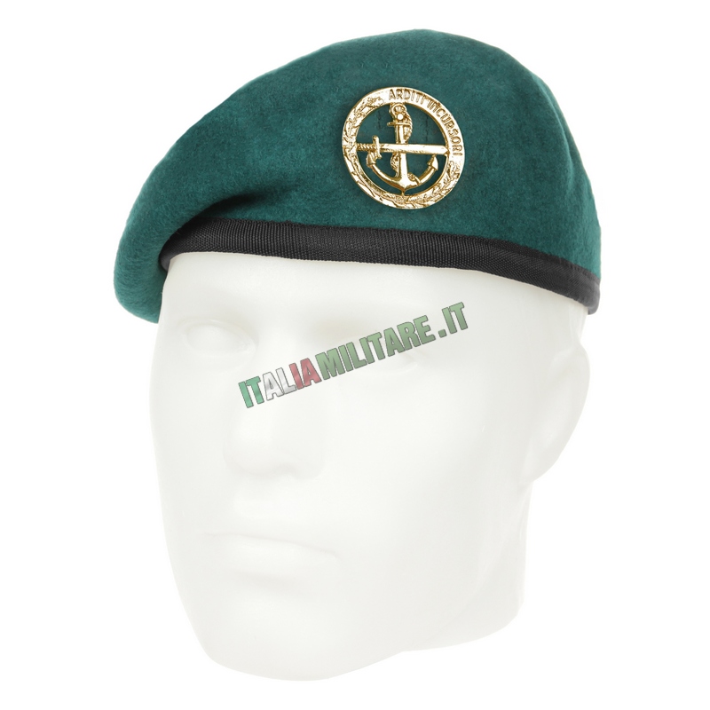 Basco Spagnolo Verde Arditi Incursori con Fregio