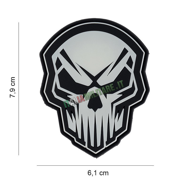 Patch Angry Skull in Pvc