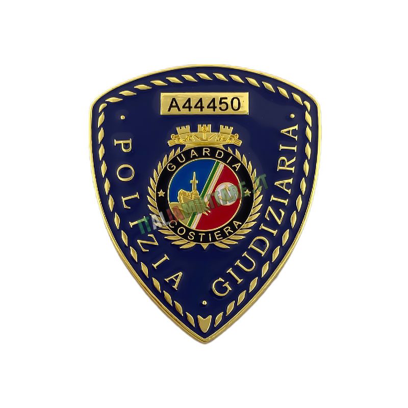 Portafoglio Porta Distintivo Polizia Giudiziaria Guardia Costiera...