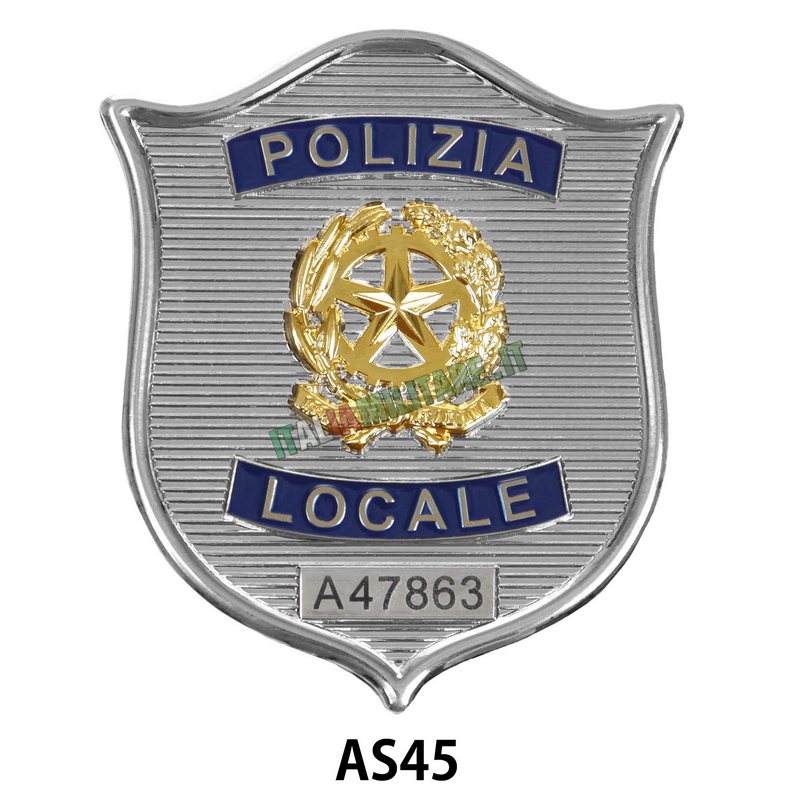 Distintivo Polizia Locale in Metallo
