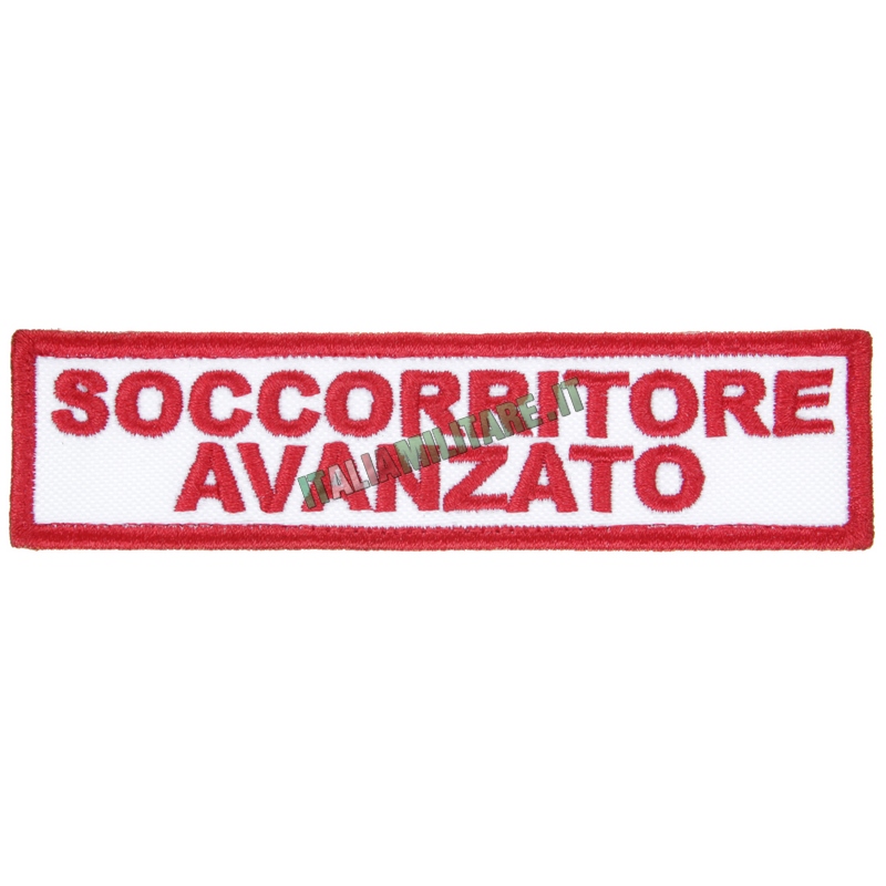 Patch soccorso, CRI e volontariato